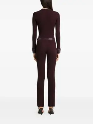 COURREGES Ribbed Cardigan With Vinyl Trim