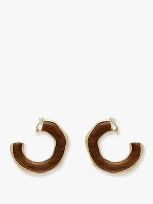 Cult Gaia Cult Gaia Women Madeira Natural Wood Earrings Multicolor