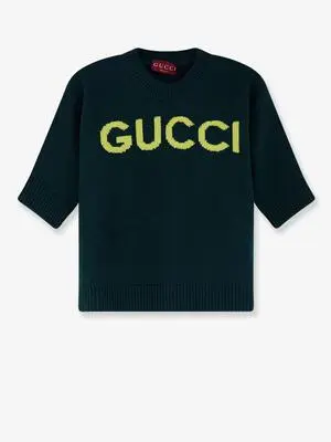 GUCCI Gucci Women Wool Sweater With Frontal Logo Embroidery