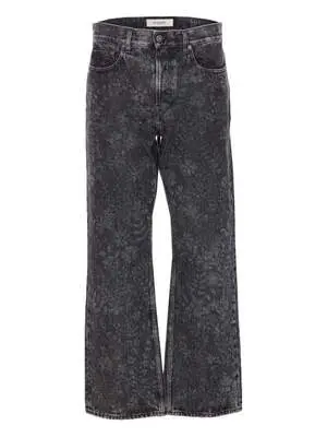 GOLDEN GOOSE Journey` Skate Jeans `all Over Laser Flowers - Multicolor