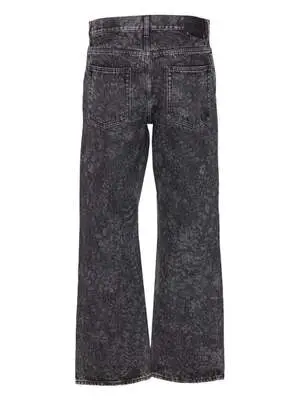 GOLDEN GOOSE Journey` Skate Jeans `all Over Laser Flowers - Multicolor