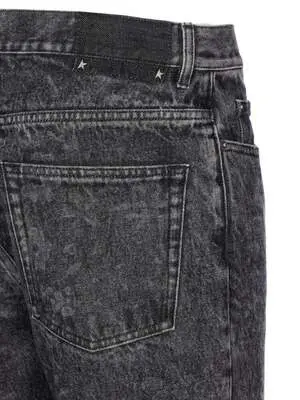 GOLDEN GOOSE Journey` Skate Jeans `all Over Laser Flowers - Multicolor