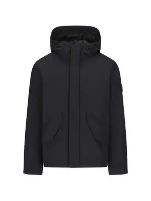 Stone Island Logo-patch Hooded Sweatshirt