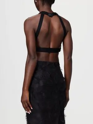 Max Mara Silk Fumetto Crop Top - Black