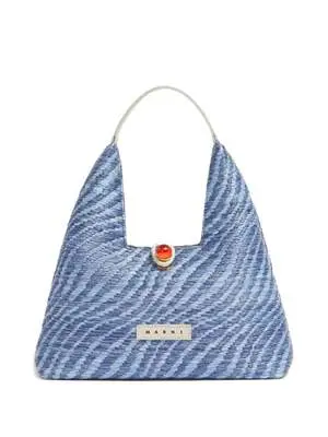Marni Trapeze Tote Bag - Blue