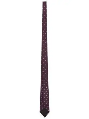 Saint Laurent Silk Jacquard Tie