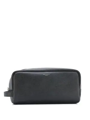 Saint Laurent Beauty Case Pelle Goffrata - Black