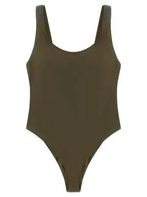 Brunello Cucinelli Precious Details One-piece Swimsuit - Green