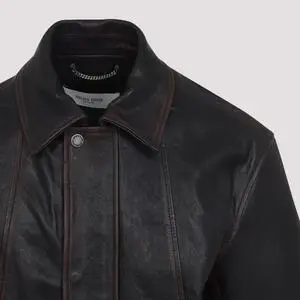 GOLDEN GOOSE Prince Nappa Leather Bomber Jacket