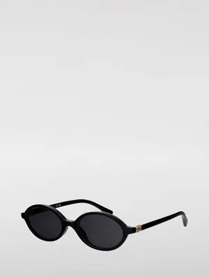 Miu Miu MIU MIU Oval Sunglasses In Acetate Black