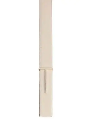 TOM FORD Leather Slim T Belt - Gray