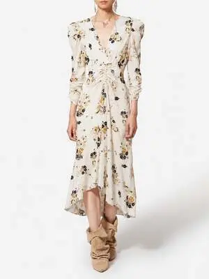 Isabel Marant Étoile Albini Printed Silk Midi Dress