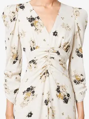 Isabel Marant Étoile Albini Printed Silk Midi Dress