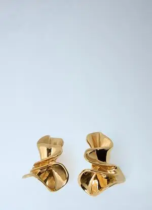 Bottega Veneta Bottega Veneta Women Small Anemone Earings Gold