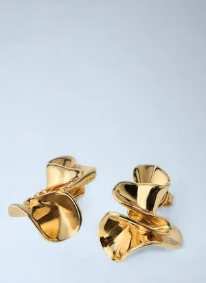 Bottega Veneta Small Anemone Earings - Gold