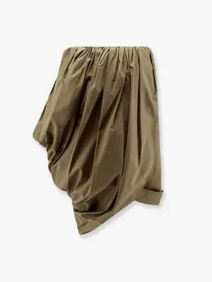 Chloé Draped Cotton Skirt - Multicolor