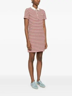 A.p.c. Raye Cotton Striped Polo Dress