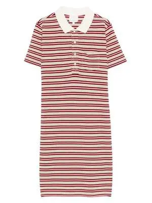 A.p.c. Cotton Striped Polo Dress - Multicolor