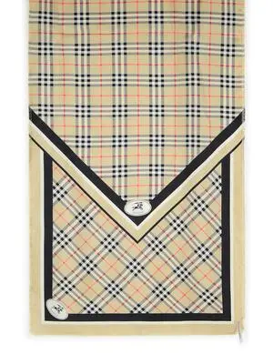 Burberry Beige Wool Scarf - Cream