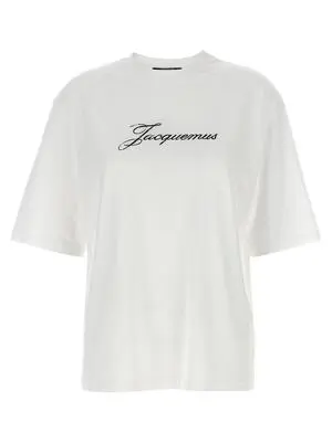 Jacquemus Cotton Blend Crew Neck T-shirt - White