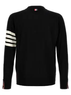 Thom Browne Merino Wool Cardigan - Black