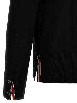 Thom Browne Merino Wool Cardigan - Black