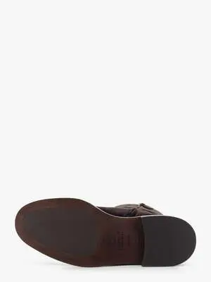 Brunello Cucinelli Precious Strap Suede Boots