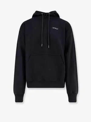 Off-White Cotton Sweatshirt - Black