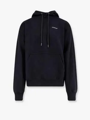 Off-White Cotton Sweatshirt - Black