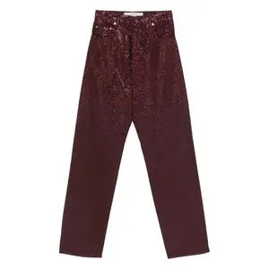 GOLDEN GOOSE Denim Straight-leg Jeans - Red