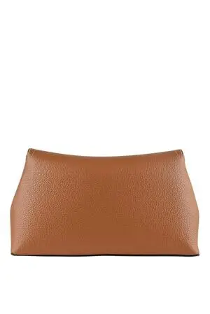 TOTEME T-lock Clutch - Brown
