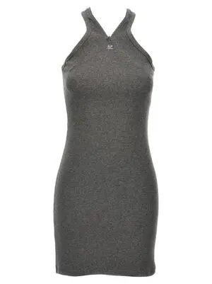 COURREGES Criss Cross 90's Mini' Dress - Gray