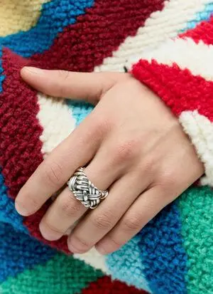 Bottega Veneta Intreccio Ring