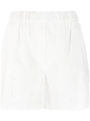 Kenzo Broderie Anglaise Shorts - White