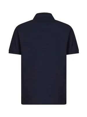Etro Navy Blue Cotton Piqué Pegaso-embroidered Polo Shirt - Multicolor
