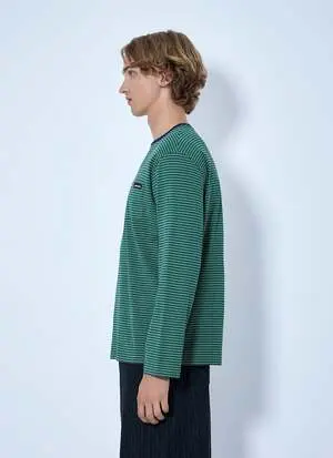 Miu Miu Striped Long Sleeve T-shirt
