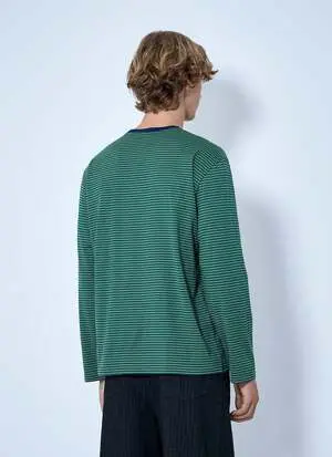 Miu Miu Striped Long Sleeve T-shirt