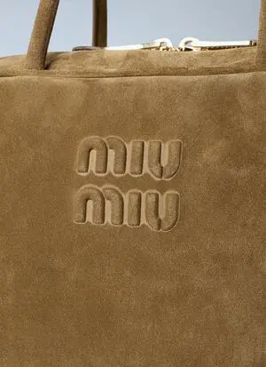 Miu Miu Suede Beau Handbag - Green