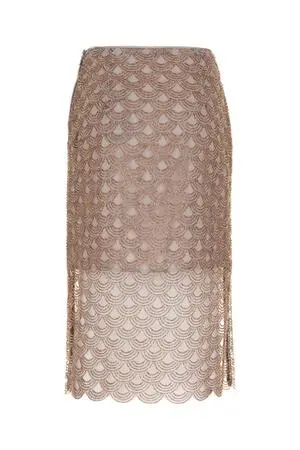 ROTATE BY BIRGER CHRISTENSEN Beaded Midi Skirt - Multicolor