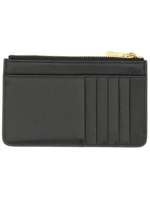 Dolce & Gabbana Calfskin Plongé Card Holder - Black