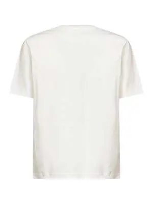 Etro Beige Cotton Logo-embroidered T-shirt