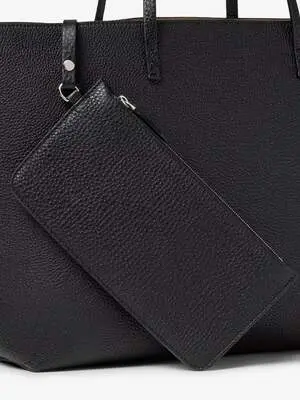 Fendi Medium Leather Roll Shopping Bag