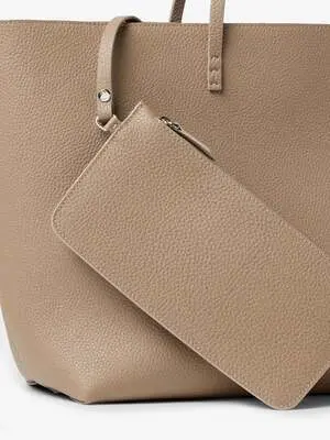 Fendi Roll Medium Leather Shopping Bag