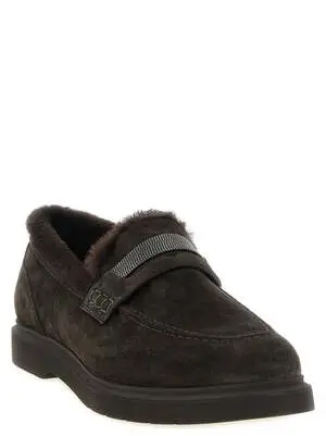 Brunello Cucinelli Penny Loafer' Loafers - Brown