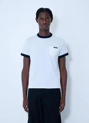 Prada Logo Motif T-shirt - Blue