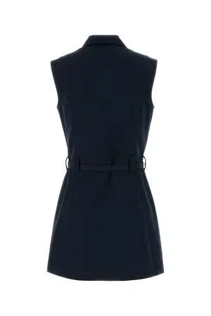 Miu Miu Navy Poplin Mini Dress