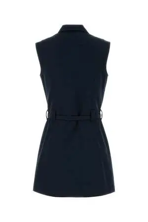 Miu Miu Poplin Mini Dress - Blue