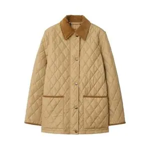 Burberry Neutrals Jackets Puffer Jackets - Cream