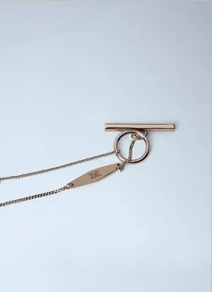 Max Mara Sculptural Wood Pendant Necklace - Black