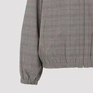 Miu Miu Checked Blouson - Brown
